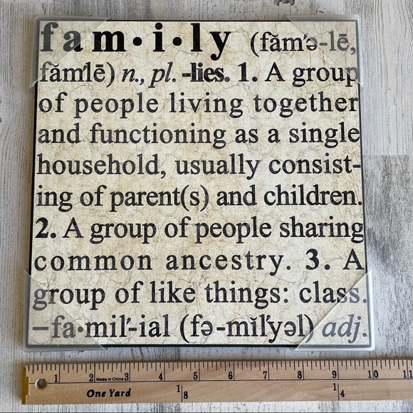 Accents | Home Decor Family Dictionary Definition Wooden Sign Family ...
